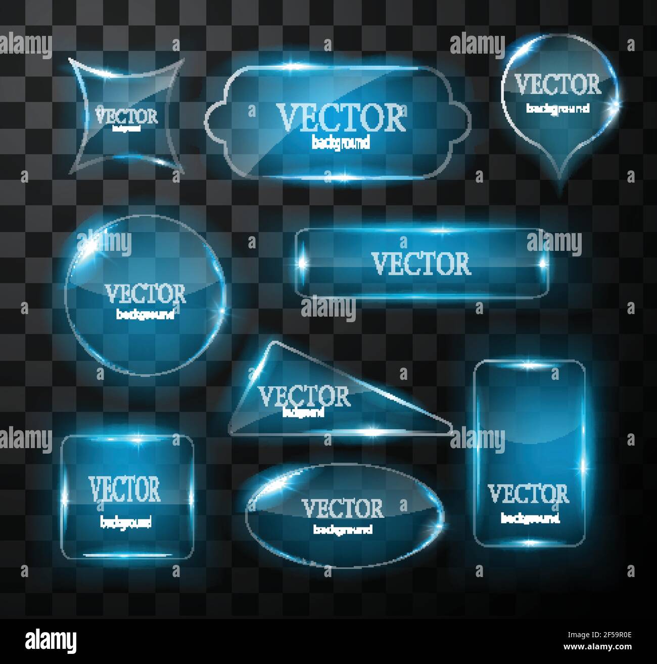 Glass vector button plane. Easy editable background Stock Vector Image & Art - Alamy