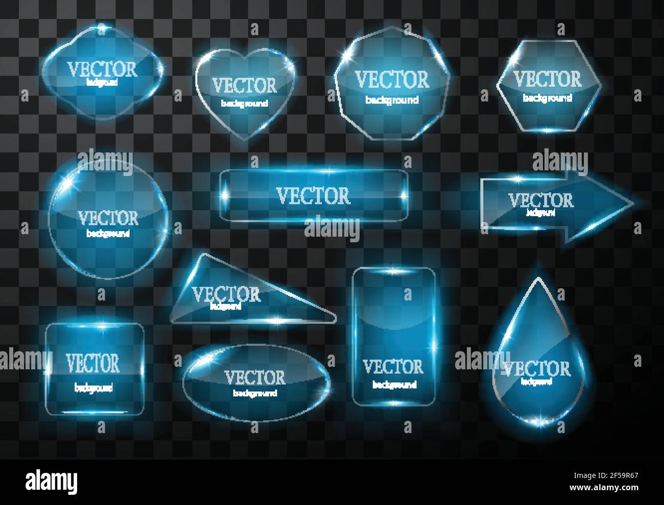 Glass vector button plane. Easy editable background Stock Vector Image & Art - Alamy