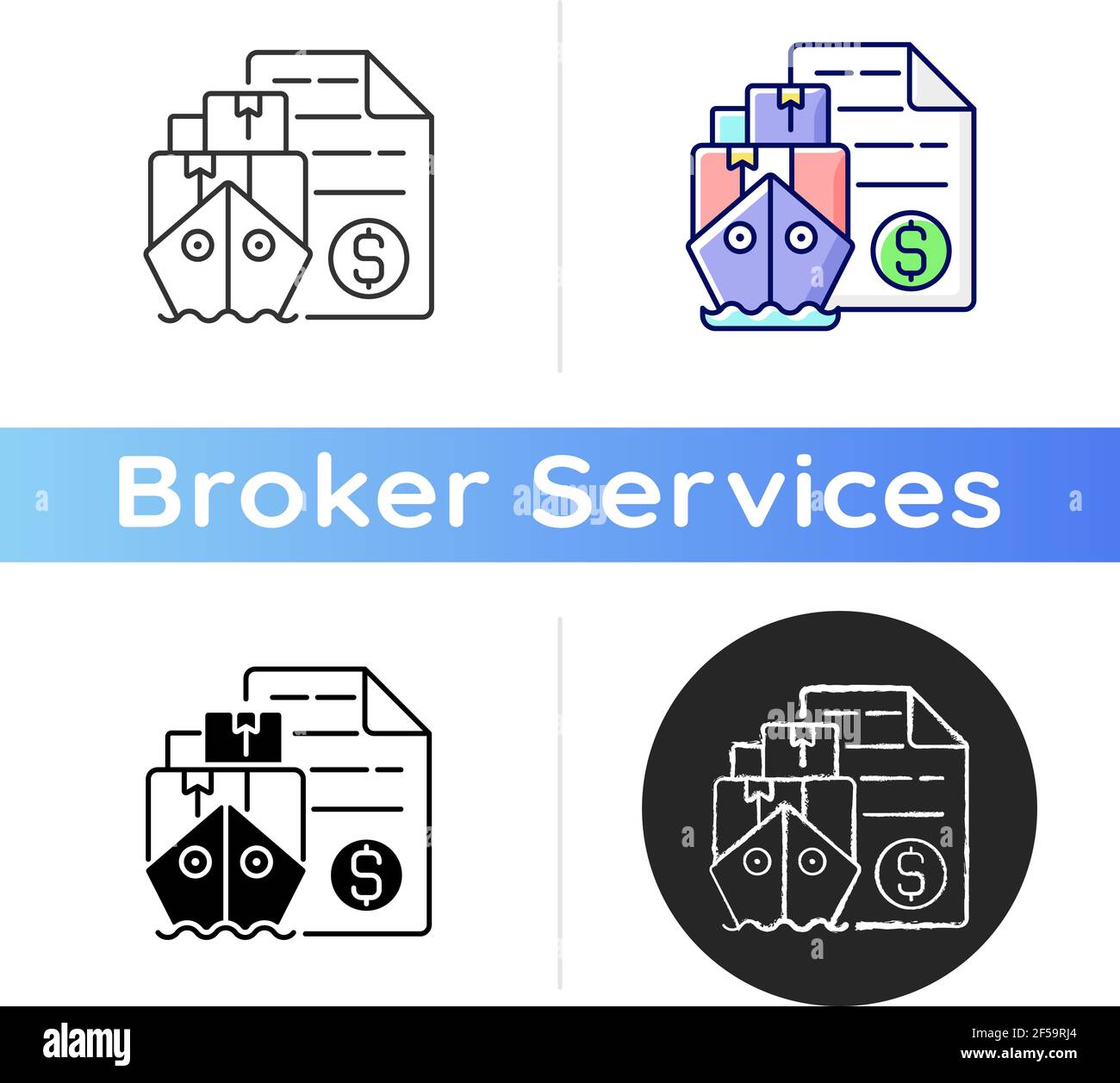 Freight brokerage Stock Vector Images - Alamy