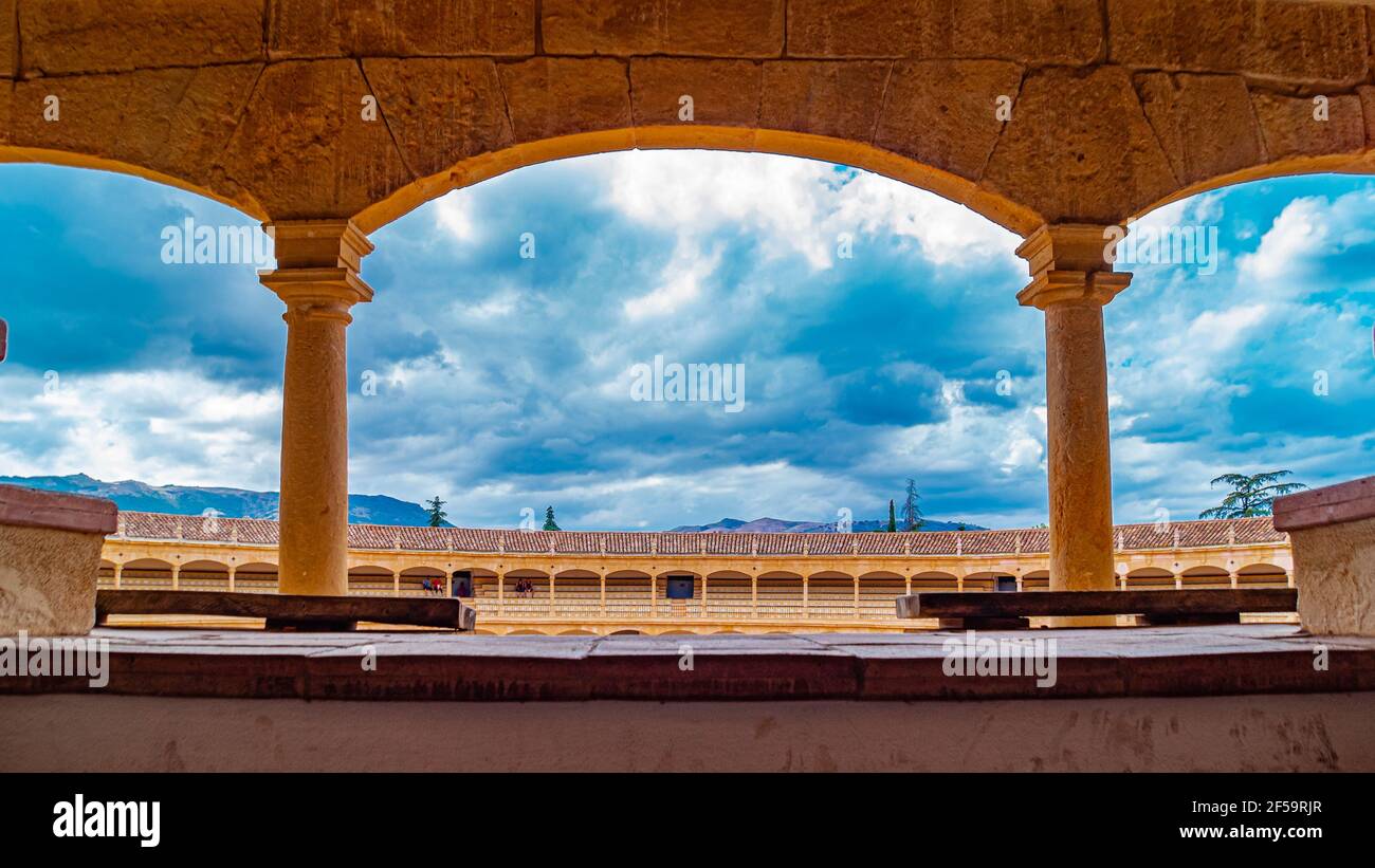 Bull arena in the Spanish town of Ronda Stock Photo - Alamy