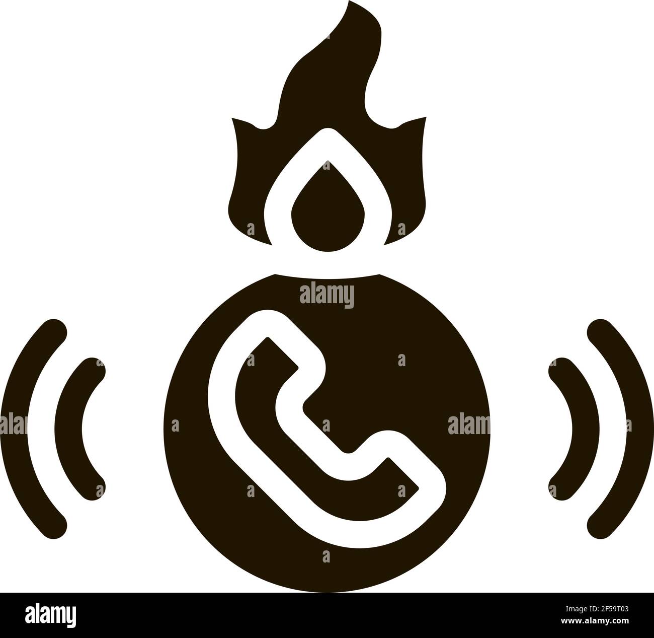 help hotline icon Vector Glyph Illustration Stock Vector Image & Art ...