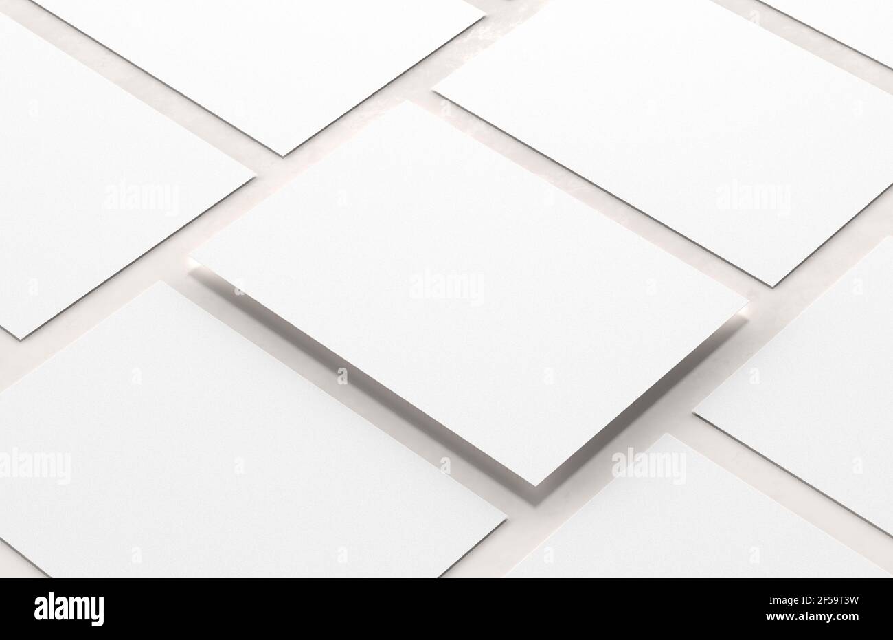 A4 size white paper mock up isolated on soft background. Blank portrait ...