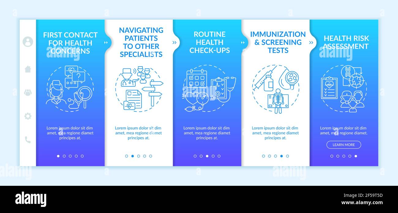Family doctor tasks onboarding vector template Stock Vector Image & Art ...