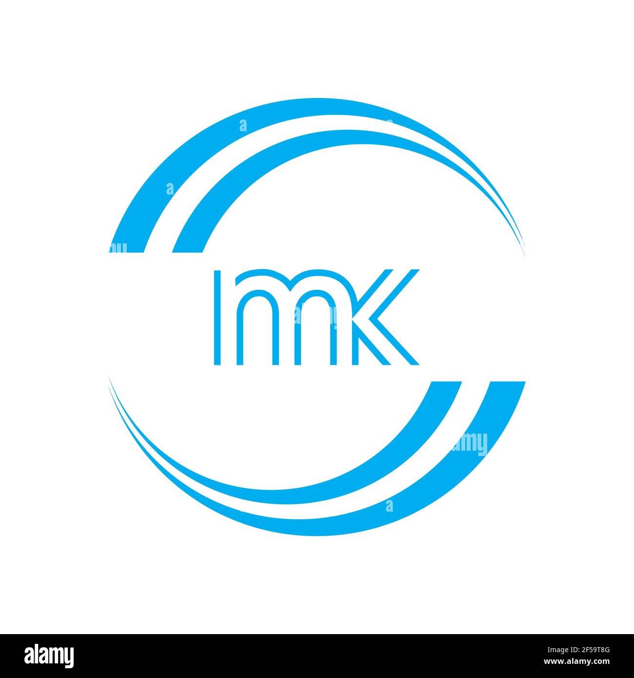 MK KM abstract vector logo monogram template Stock Photo - Alamy