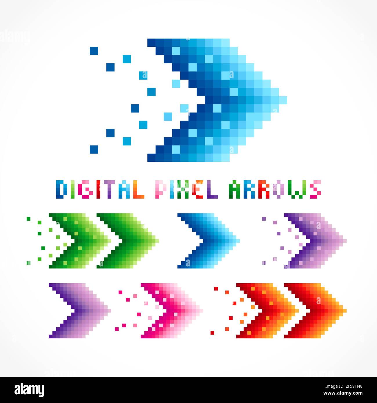 Pixel arrow hi-res stock photography and images - Alamy