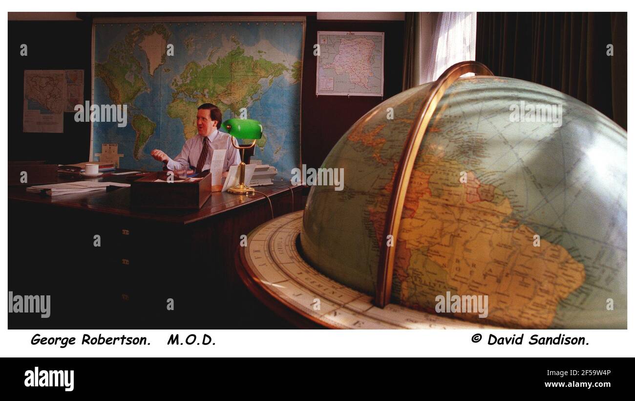 George Robertson MP Ministry of Defence Stock Photo - Alamy