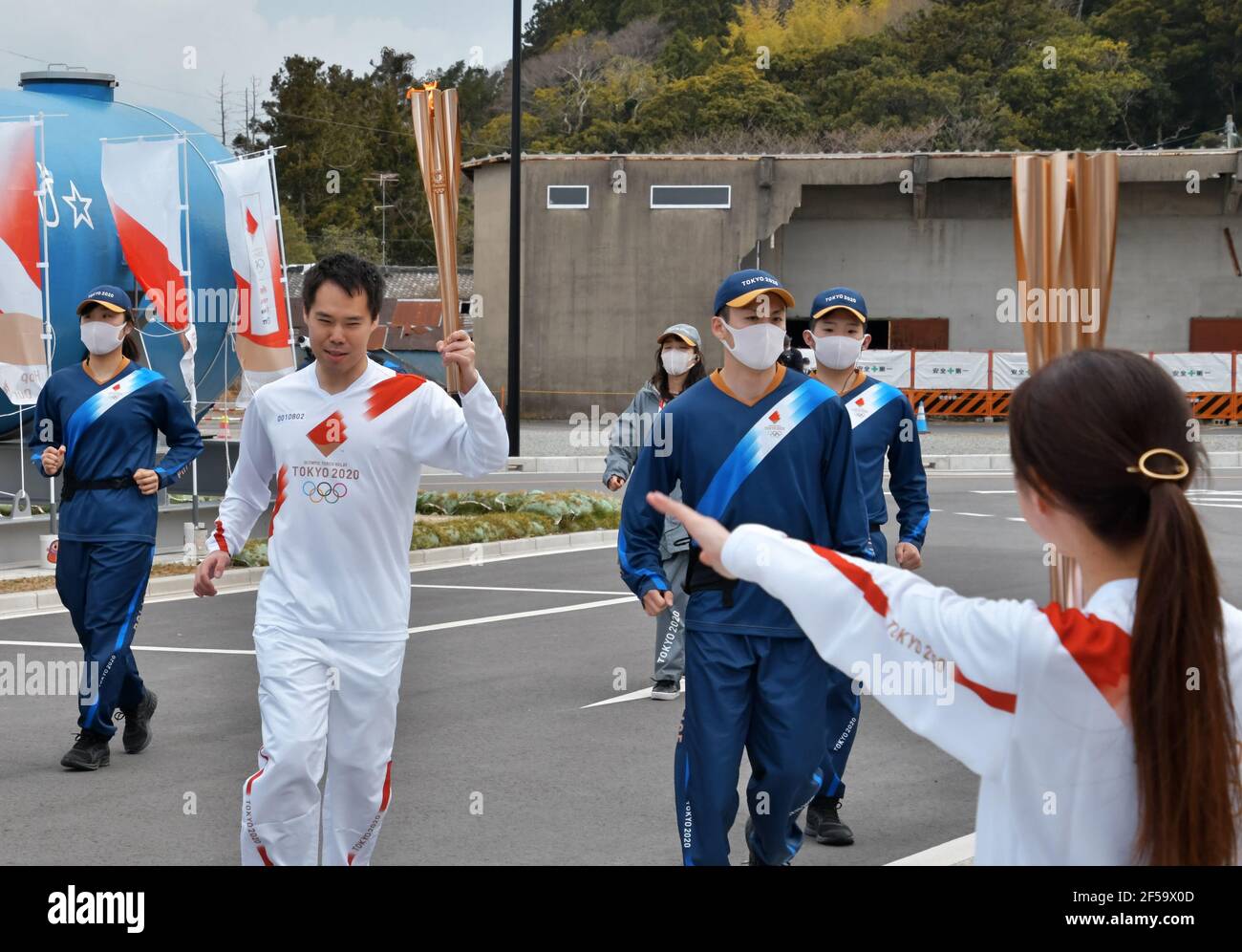 Torchbearers masks hi-res stock photography and images - Alamy