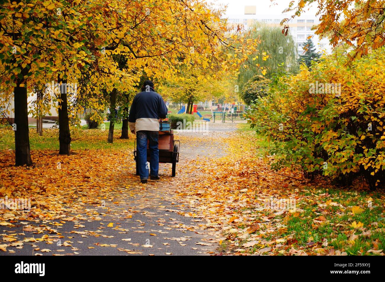Homeless man walking hi-res stock photography and images - Alamy