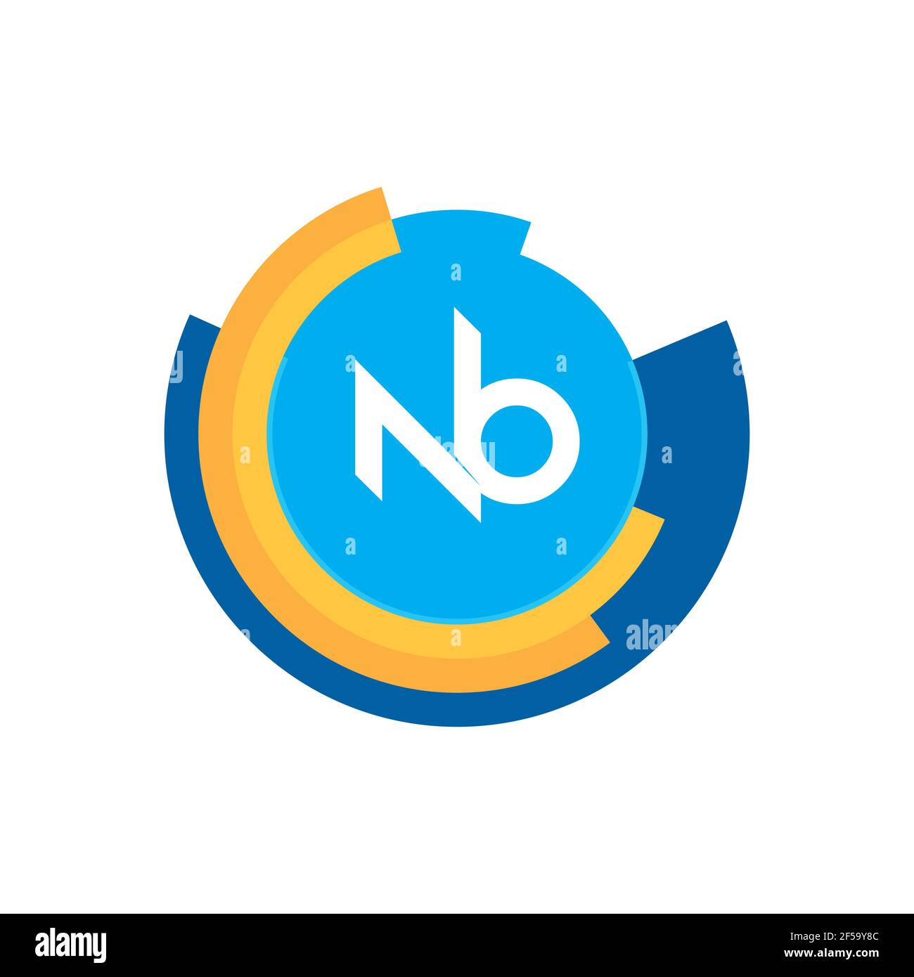 Professional Innovative Initial NB logo and BN logo. Letter BN NB ...
