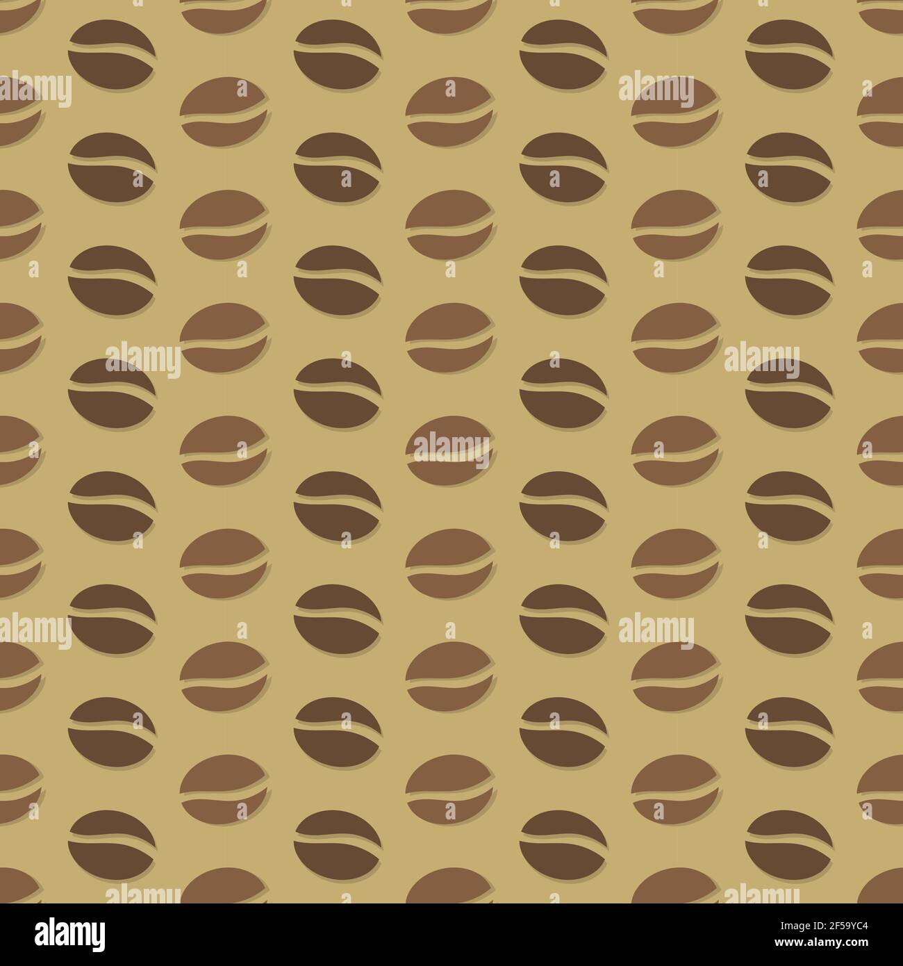 Coffee beans pattern. Vector illustration Stock Vector Image & Art - Alamy
