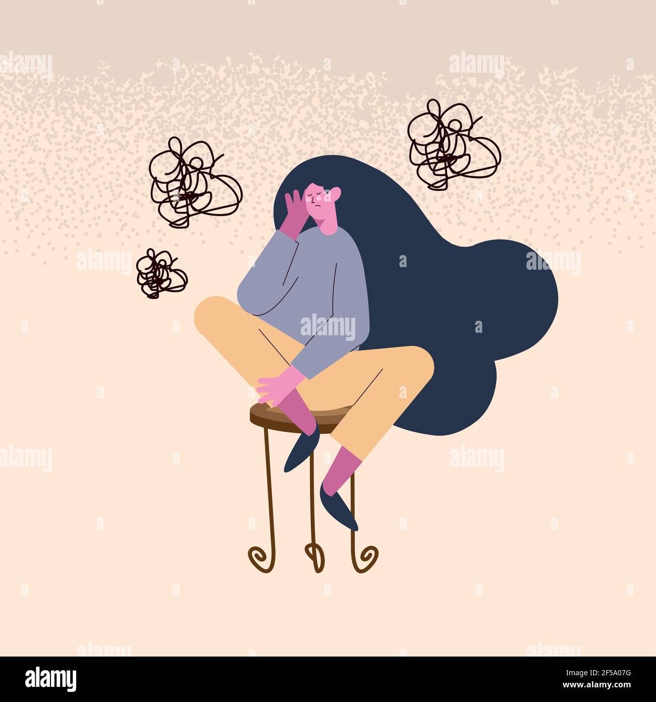 confused woman sick avatar character Stock Vector Image & Art - Alamy