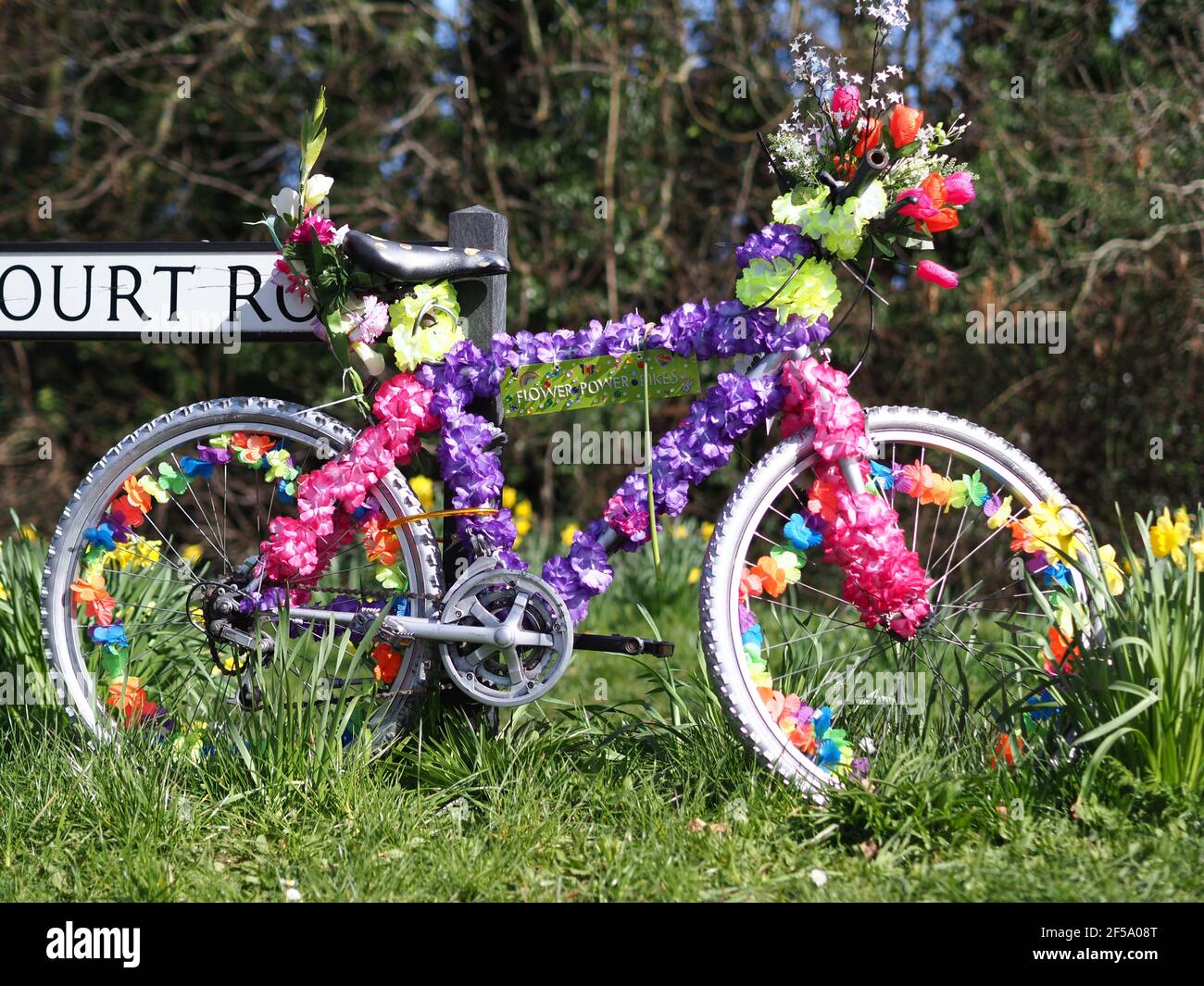 Rainham, Kent, UK. 25th Mar, 2021. A mystery artist has created some ...