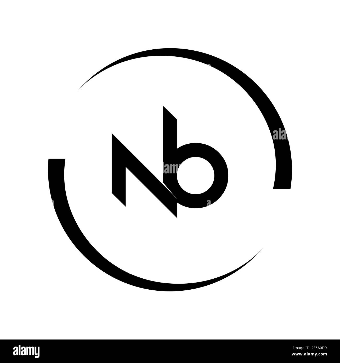 Professional Innovative Initial NB logo and BN logo. Letter BN NB ...