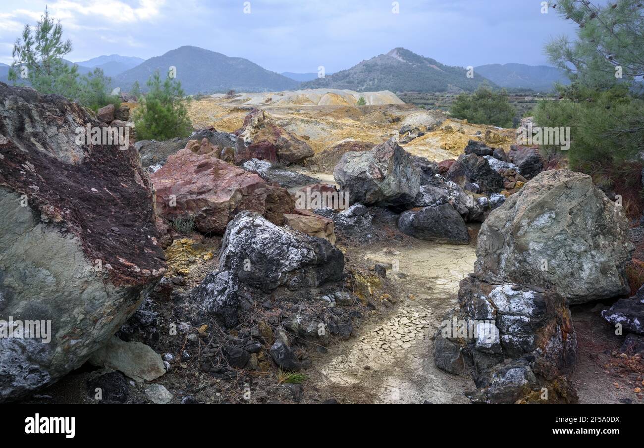 Copper mining waste tailings hi-res stock photography and images - Alamy