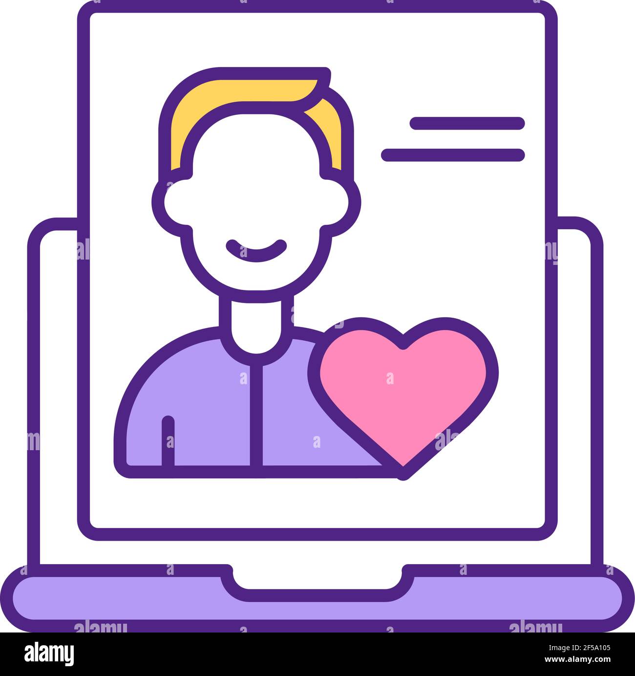 Man internet dating symbol Cut Out Stock Images & Pictures - Alamy