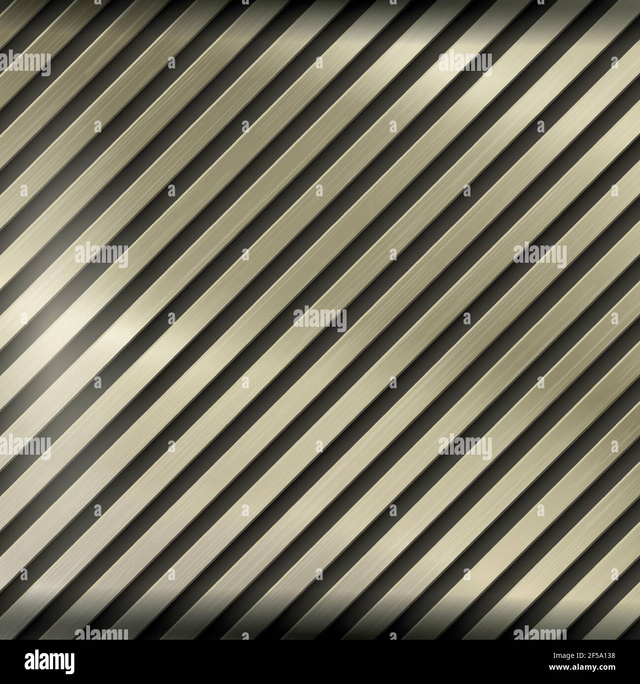 Light metal background with golden highlights, corrugated texture ...