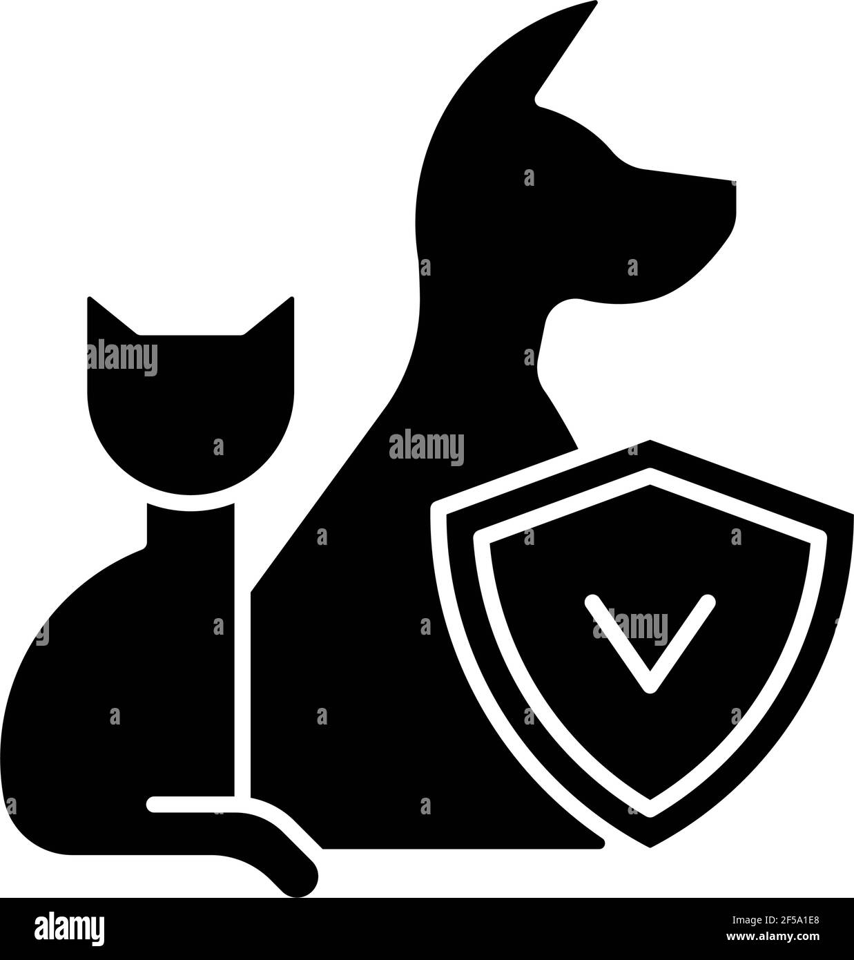 Pet insurance black glyph icon Stock Vector Image & Art - Alamy