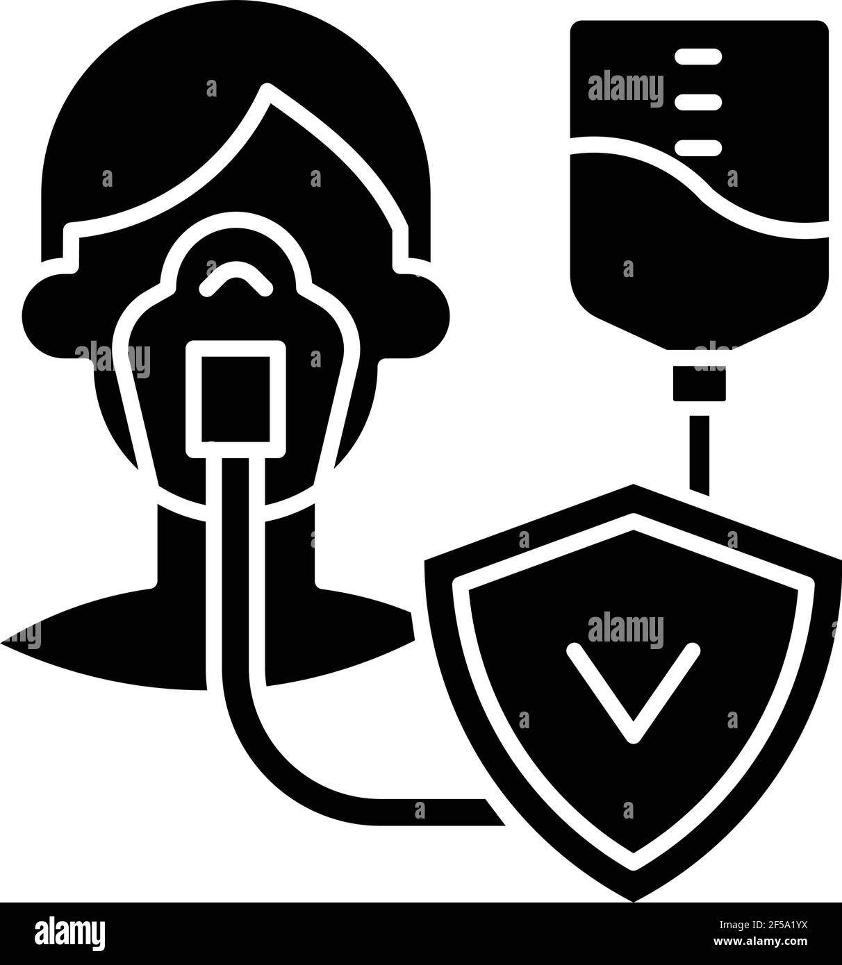 Critical illness insurance black glyph icon Stock Vector Image & Art ...