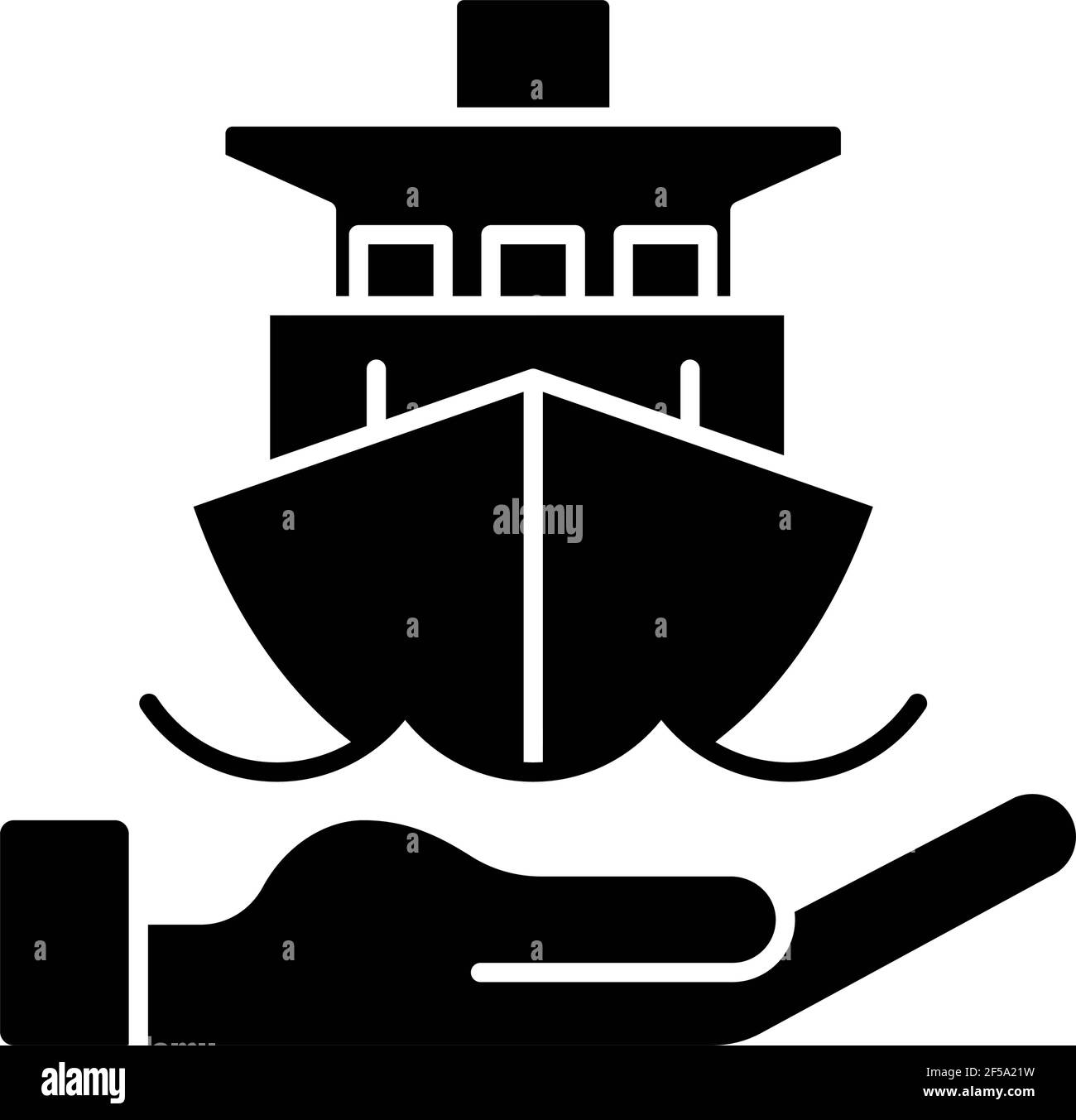 Marine insurance black glyph icon Stock Vector Image & Art - Alamy