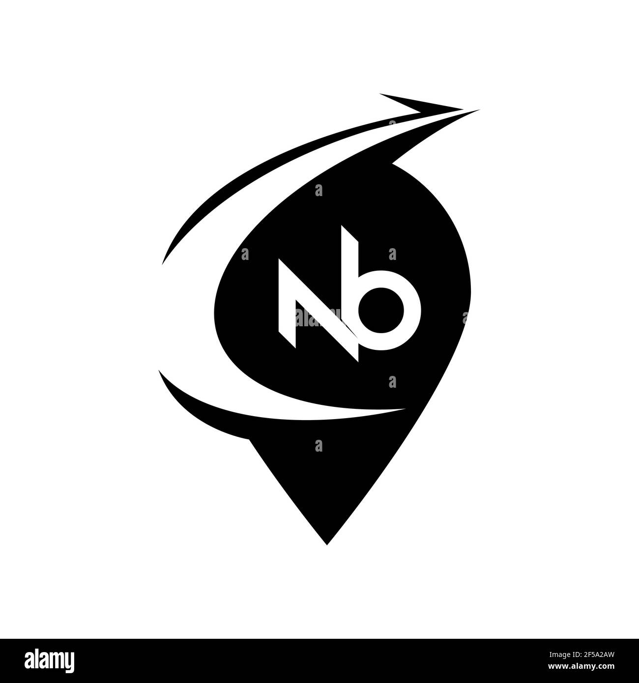 Professional Innovative Initial NB logo and BN logo. Letter BN NB ...