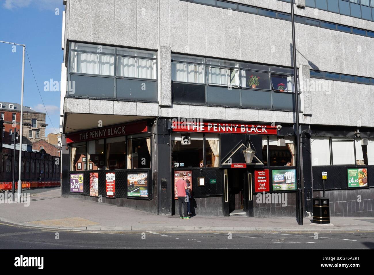 The Penny Black pub in Sheffield city centre England UK Brutalist ...