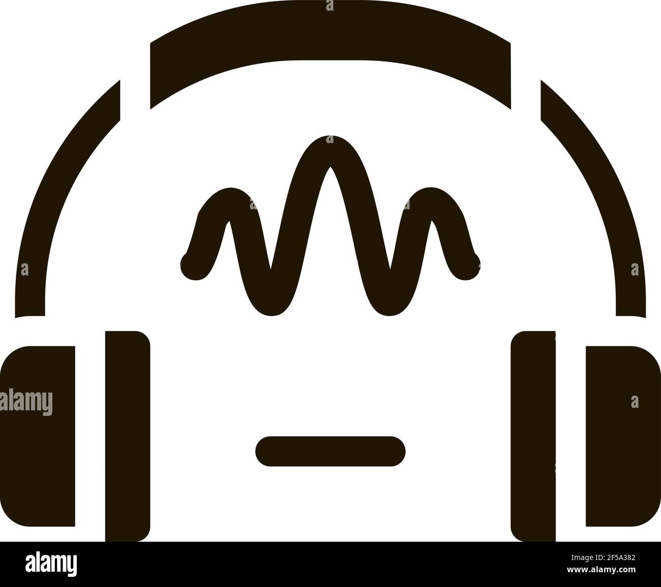 headphone sound icon Vector Glyph Illustration Stock Vector Image & Art ...