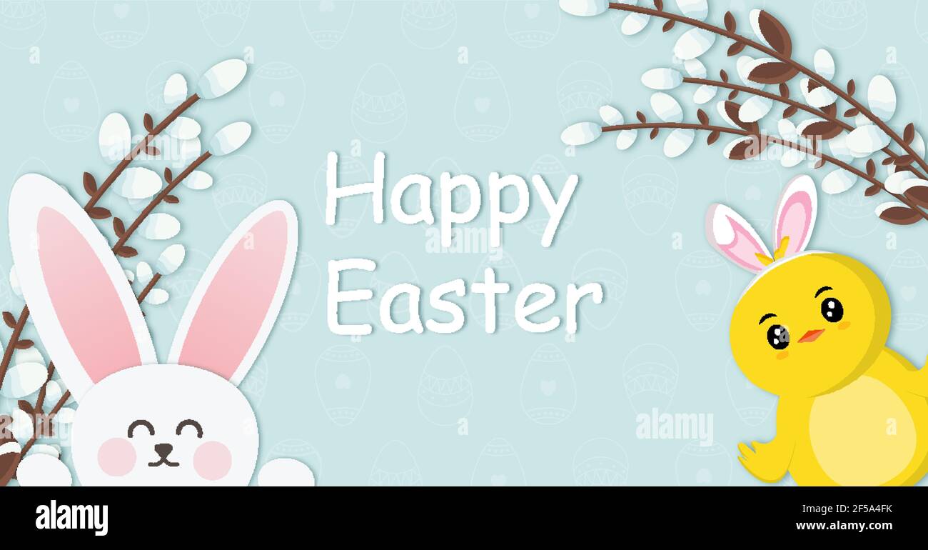 Happy easter banner Stock Vector Images - Alamy