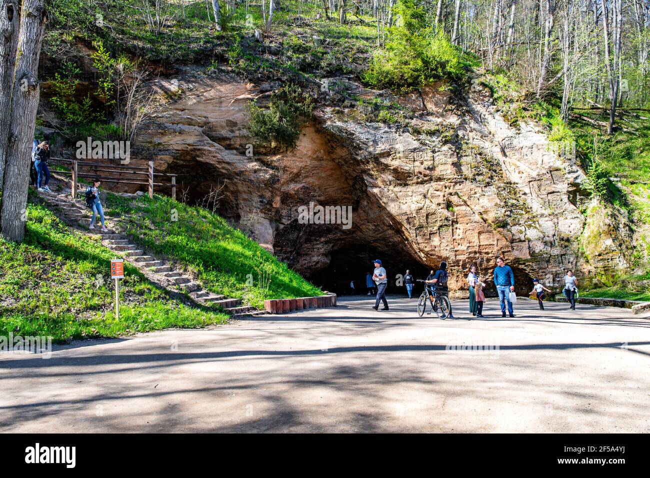 Gutman's Cave in the Gauja National Park, Latvia Stock Photo - Alamy