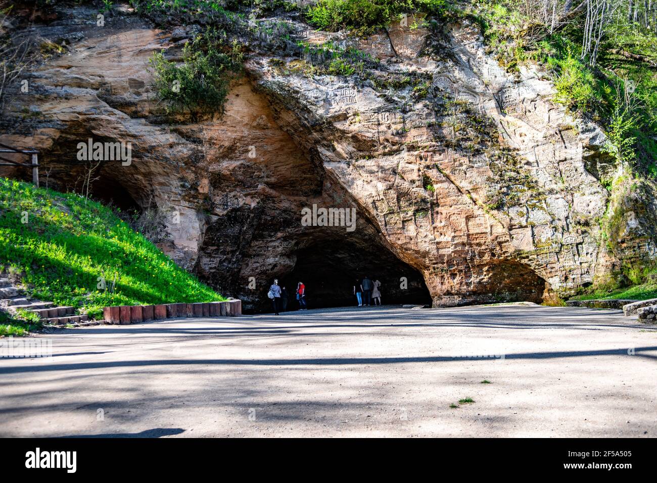 Gutman's Cave in the Gauja National Park, Latvia Stock Photo - Alamy