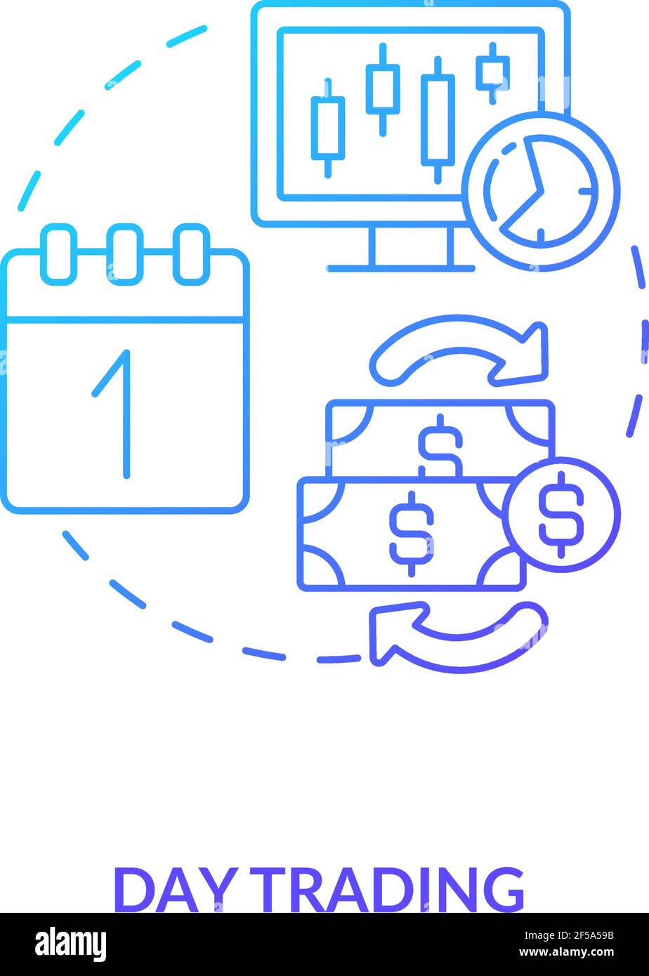 Day trading concept icon Stock Vector Image & Art - Alamy