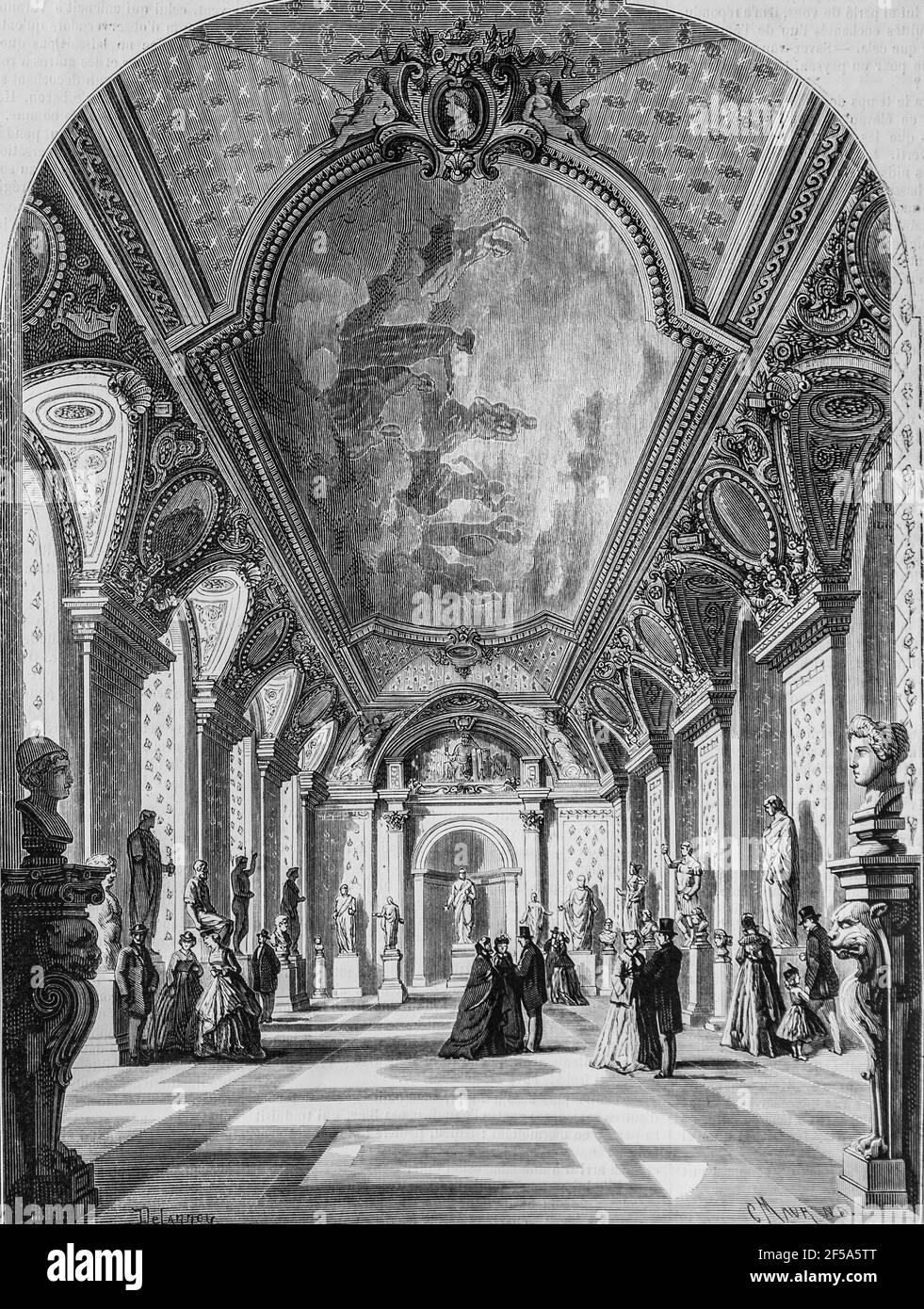 Salle des antiques du louvre hi-res stock photography and images - Alamy