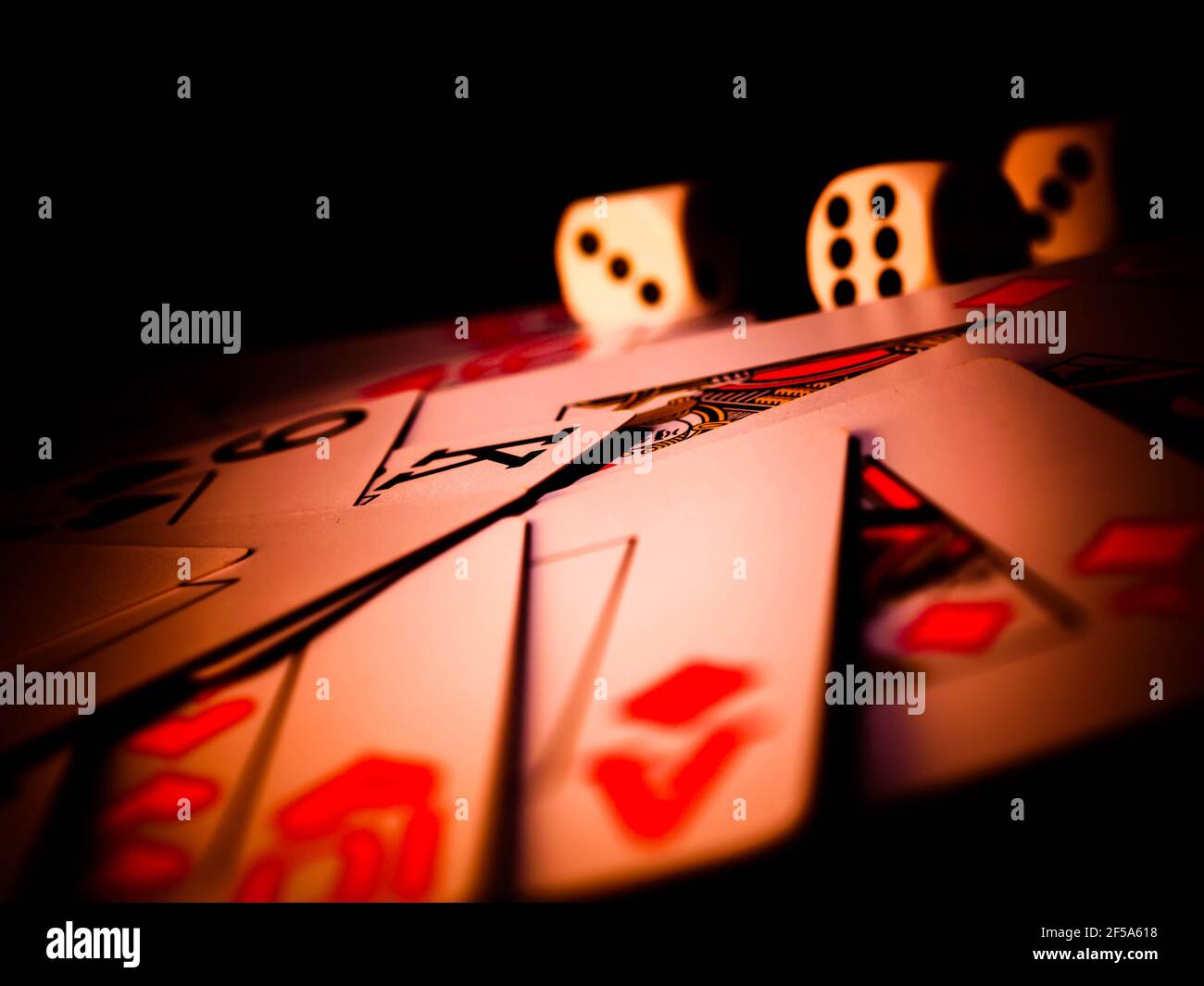 Classic playing cards, aces for poker, gambling and casinos isolated on ...