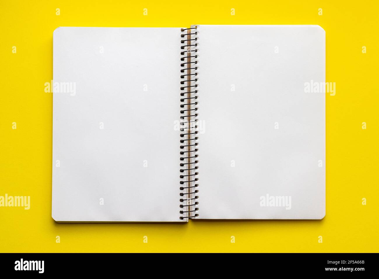Open Spiral Notebook Background