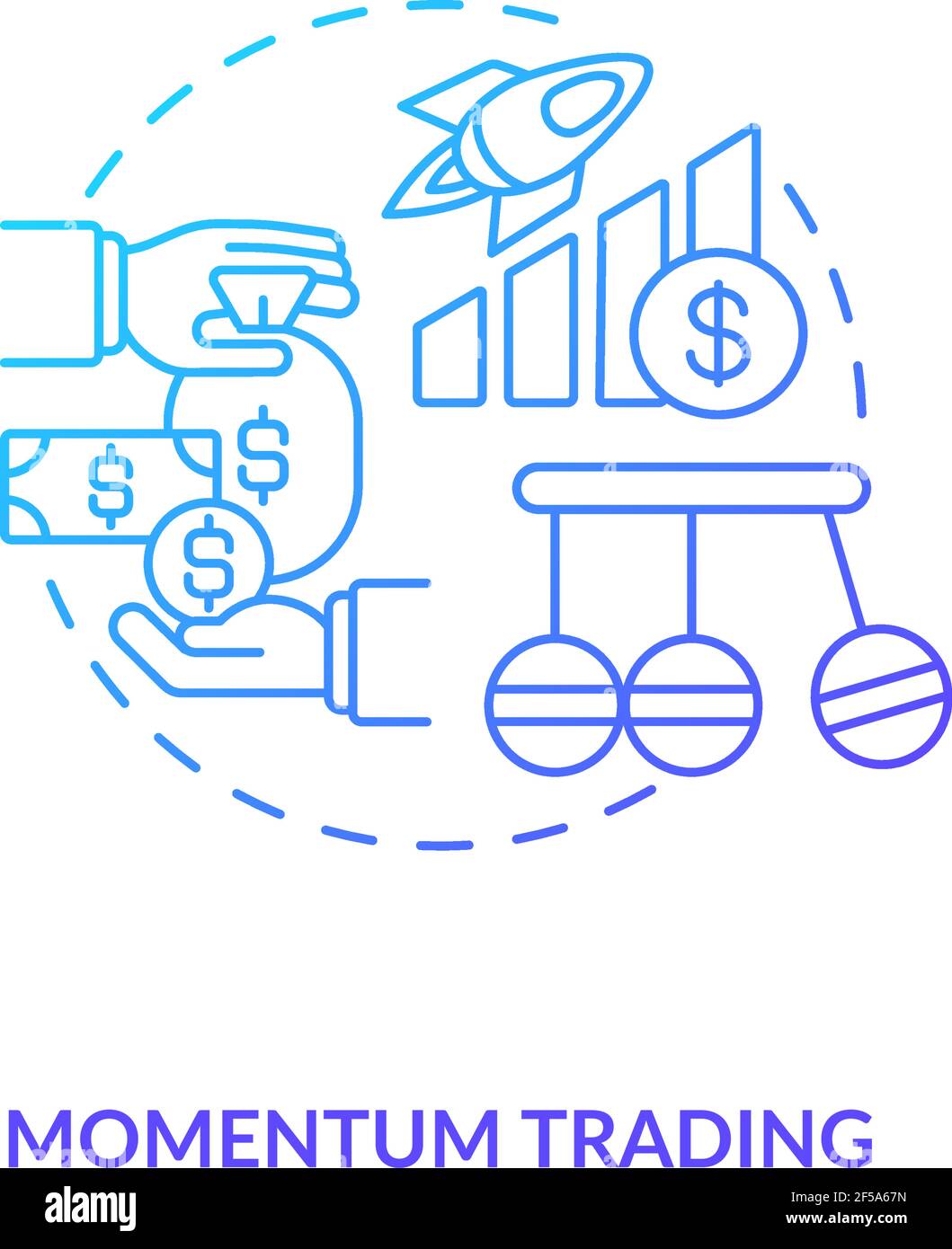 Momentum trading concept icon Stock Vector Image & Art - Alamy