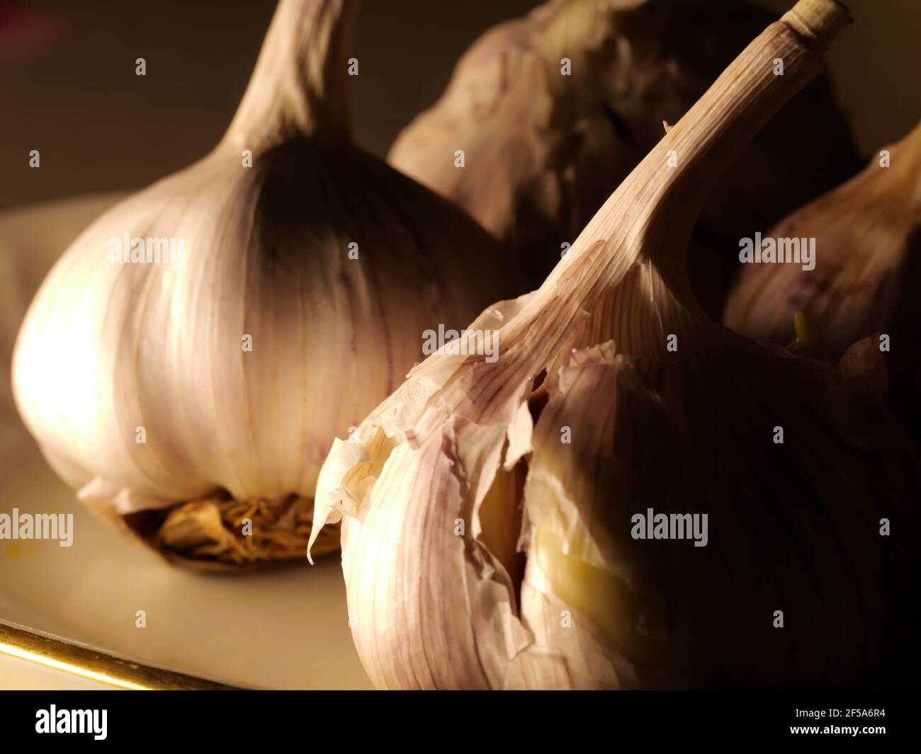 garlic. cloves of garlic. peeled garlic cloves Stock Photo - Alamy