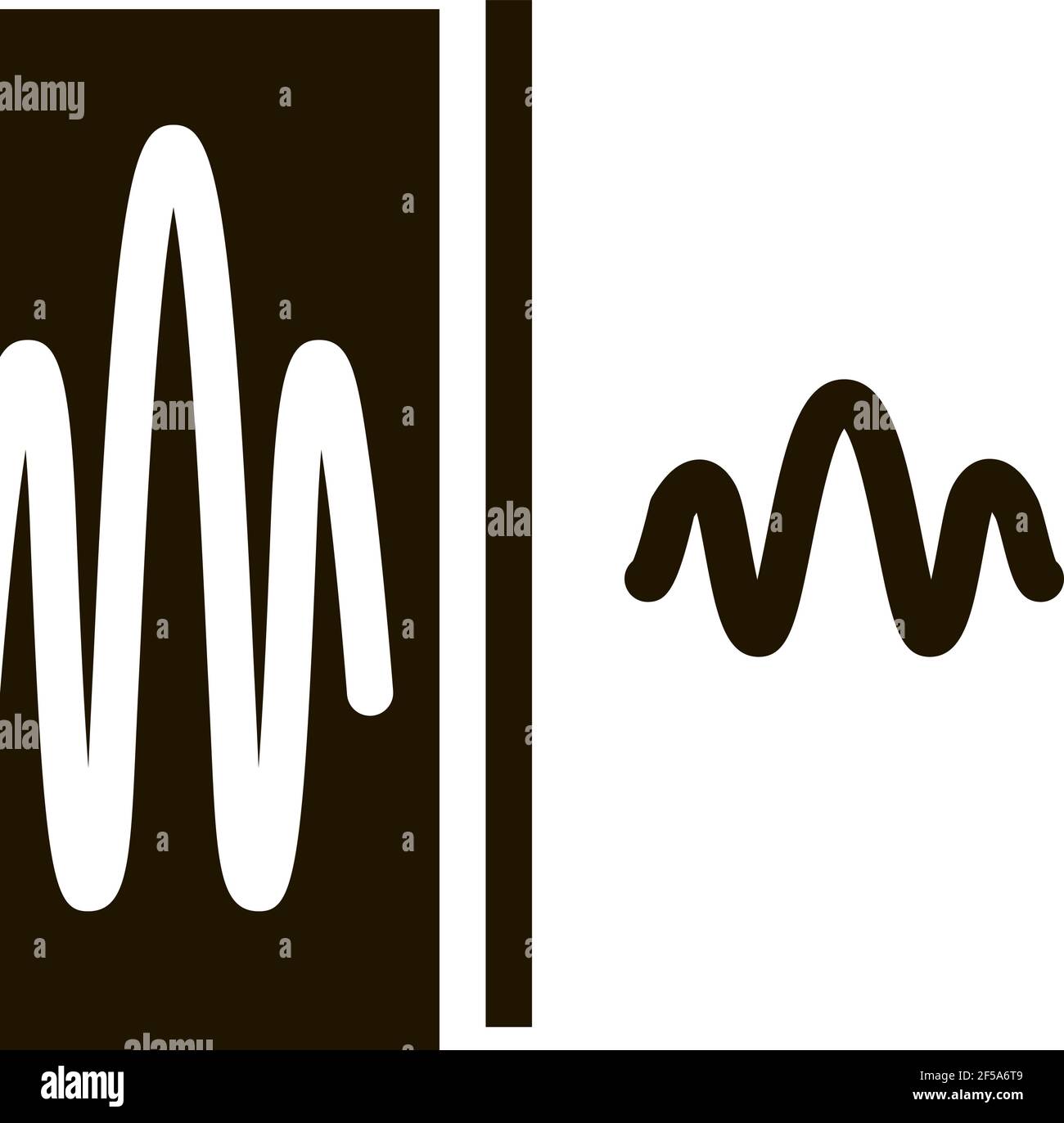sound and silence icon Vector Glyph Illustration Stock Vector Image ...