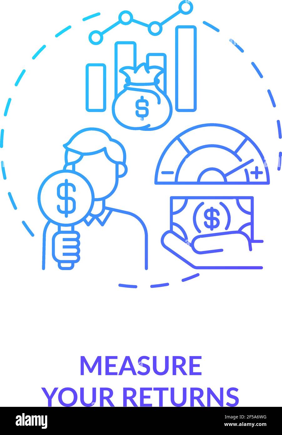 Measuring returns concept icon Stock Vector Image & Art - Alamy