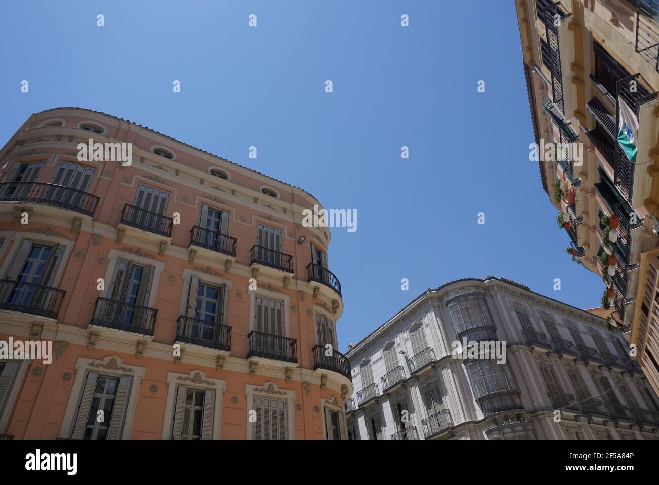 Buildings in Central Malaga Stock Photo - Alamy