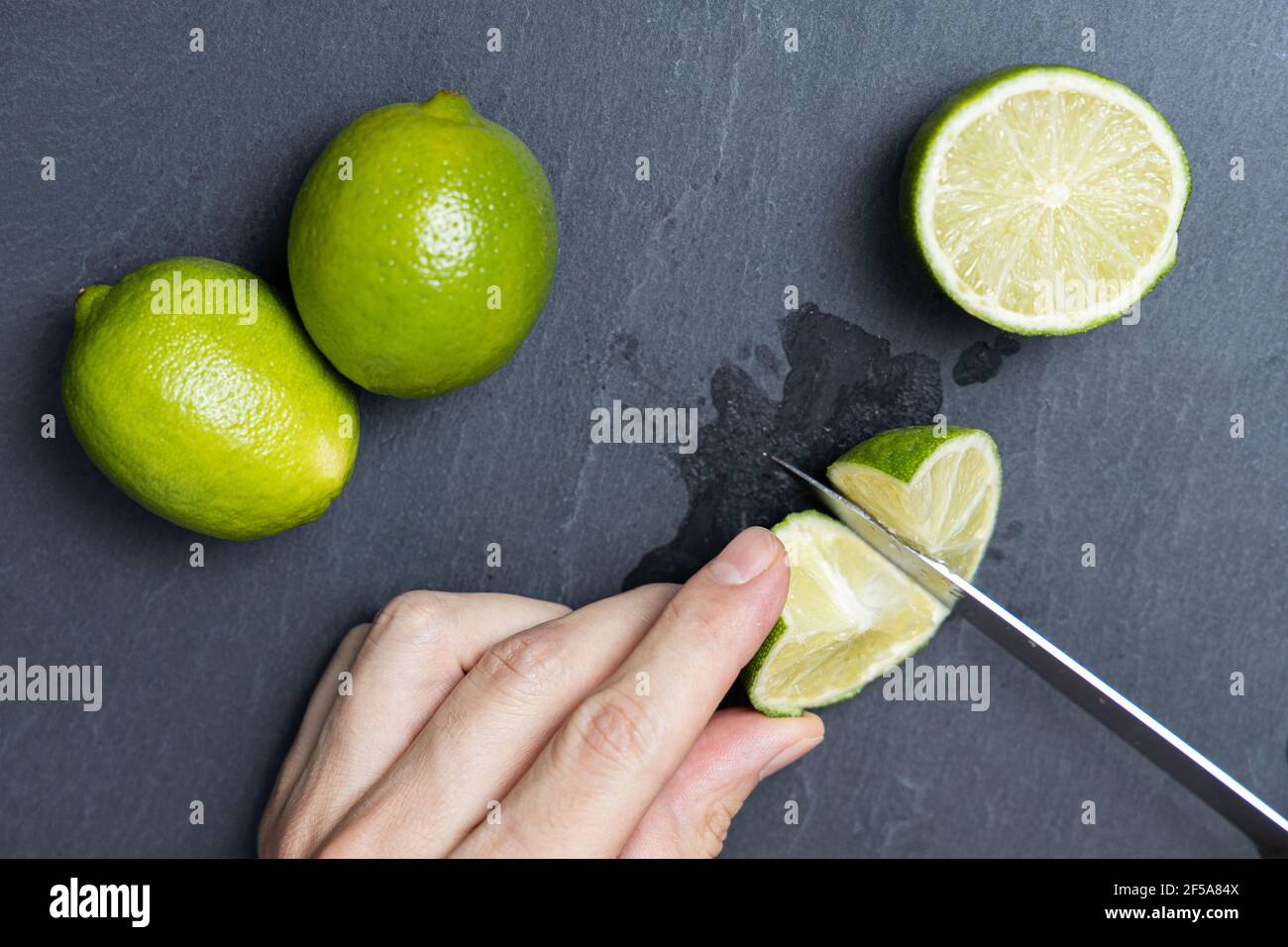 Lime knife hi-res stock photography and images - Alamy