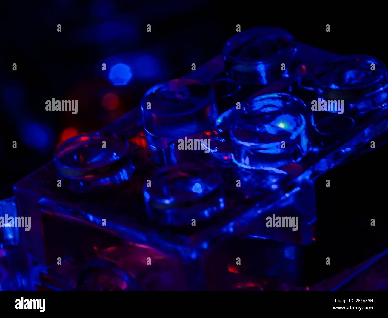Toy bricks with bright LED lights Stock Photo - Alamy