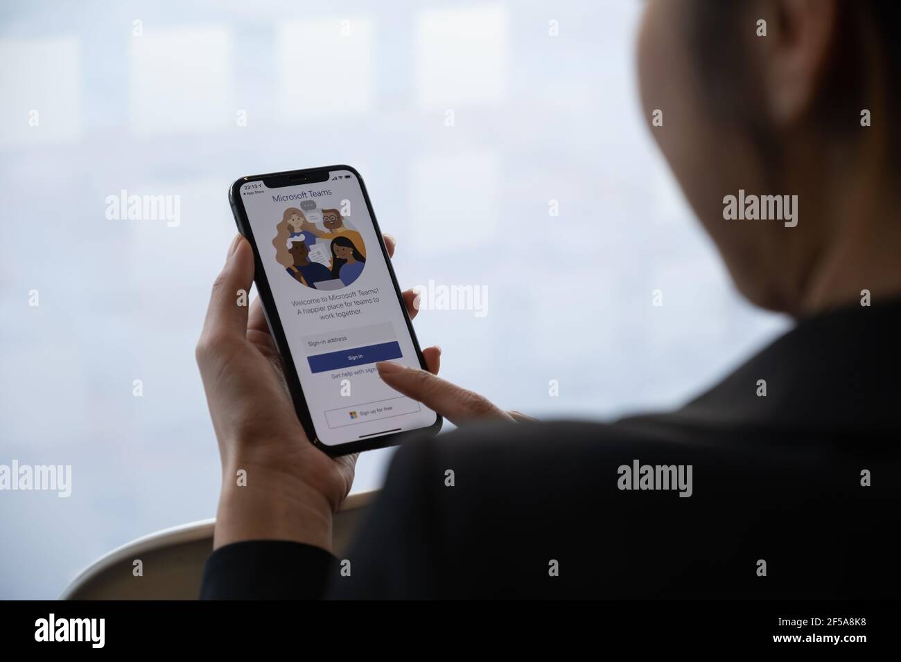 CHIANG MAI, THAILAND - JAN 18, 2021 : A business woman working from ...