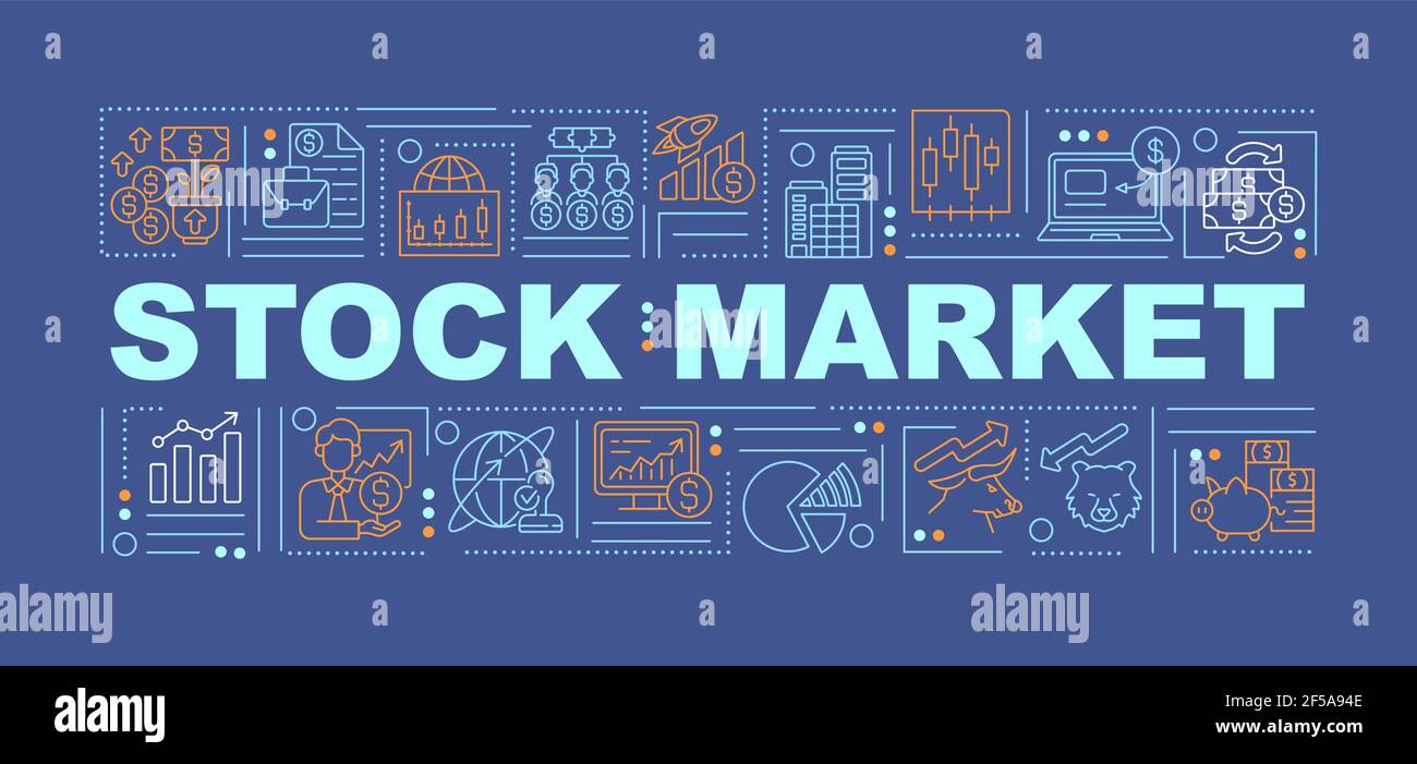 Stock market word concepts banner Stock Vector Image & Art - Alamy