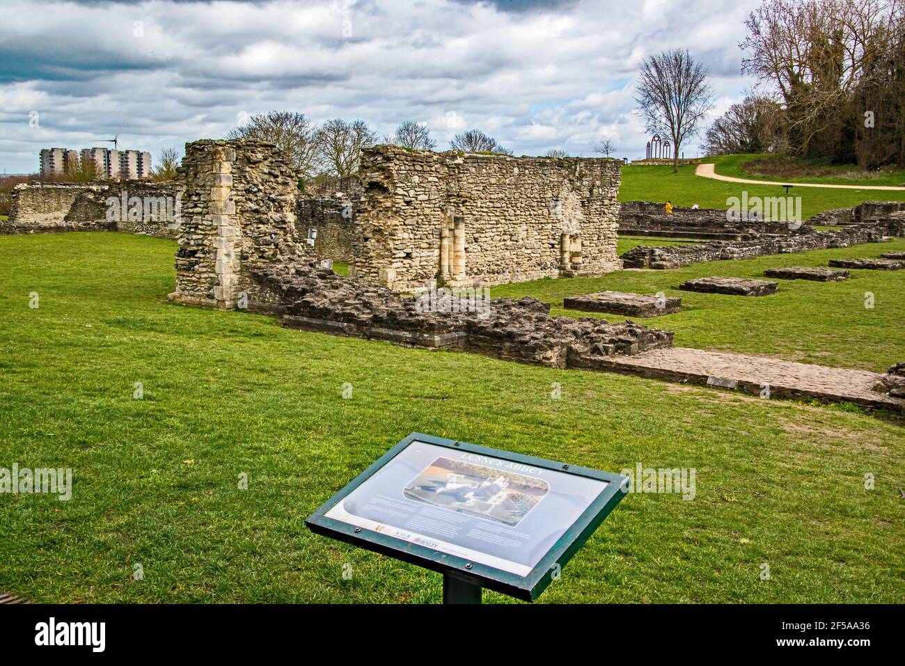 Lesnes abbey ruins Stock Photo - Alamy