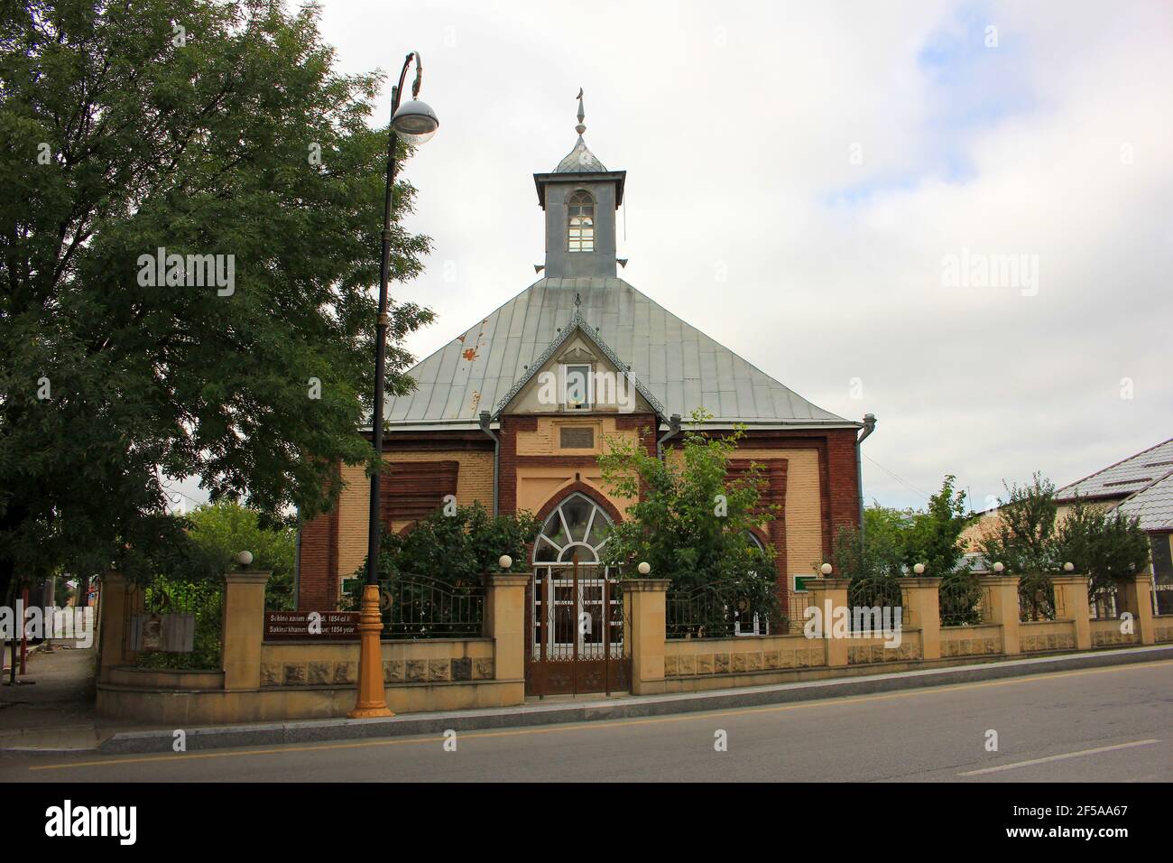 A beautiful mosque in the center of the old city. Cuba city. Azerbaijan ...