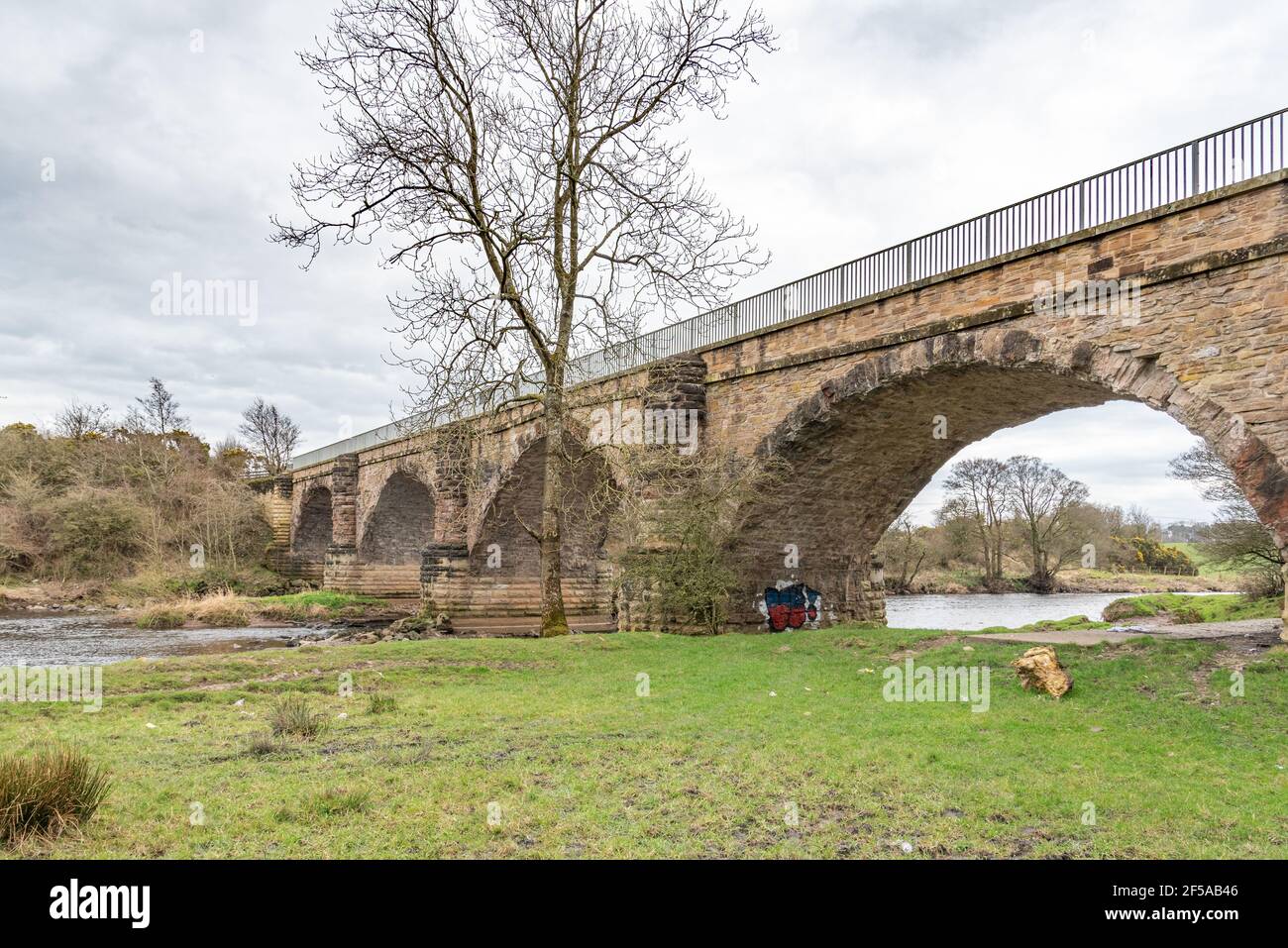 Gatehead, Irvine, Scotland, UK - March 23, 2021: Laigh Milton Viaduct ...