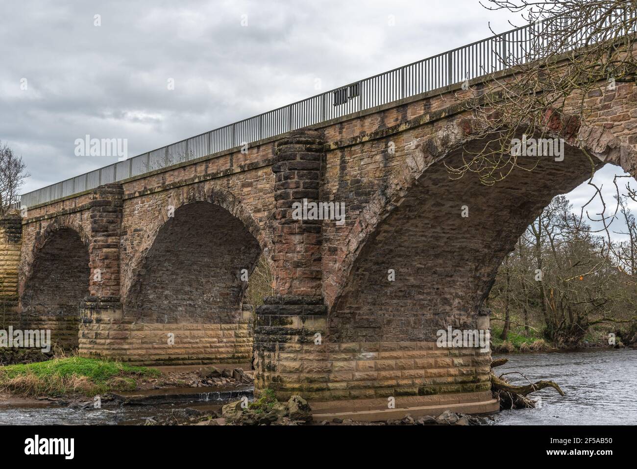 Gatehead, Irvine, Scotland, UK - March 23, 2021: Laigh Milton Viaduct ...