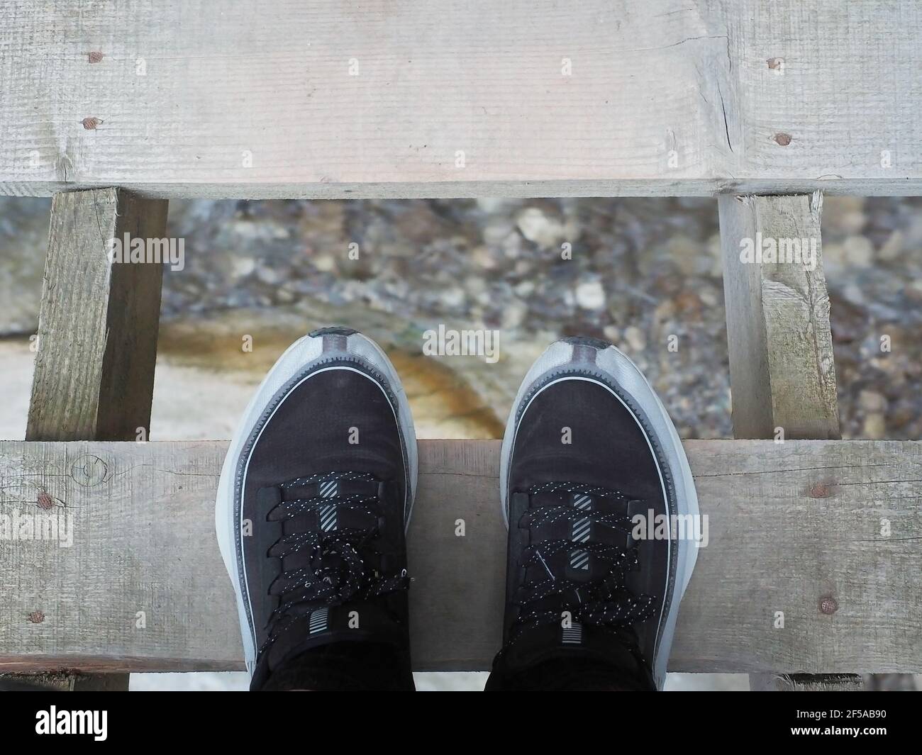 Feet over water way hi-res stock photography and images - Alamy