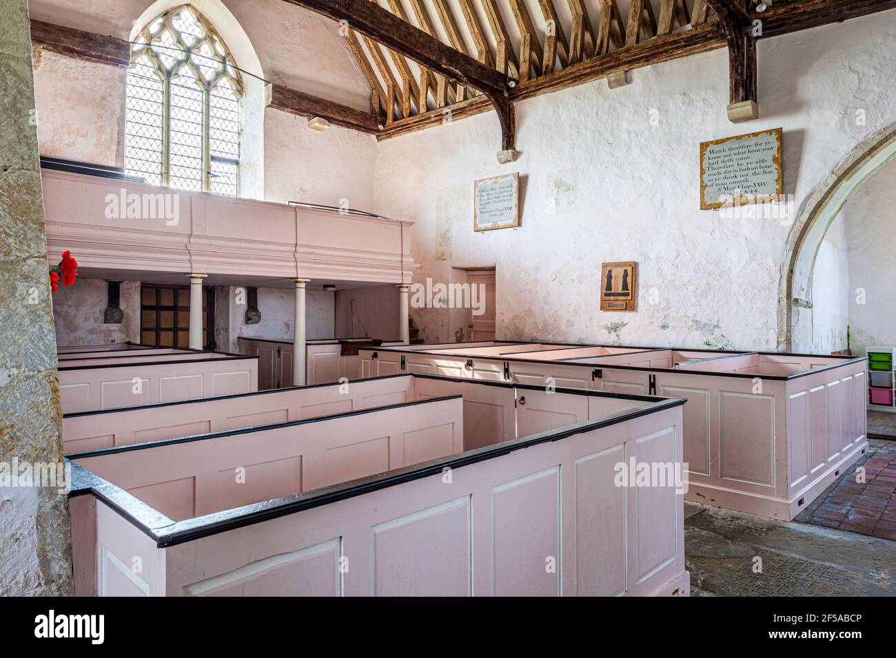The interior of St Clements church in the Romney Marsh village of Old ...