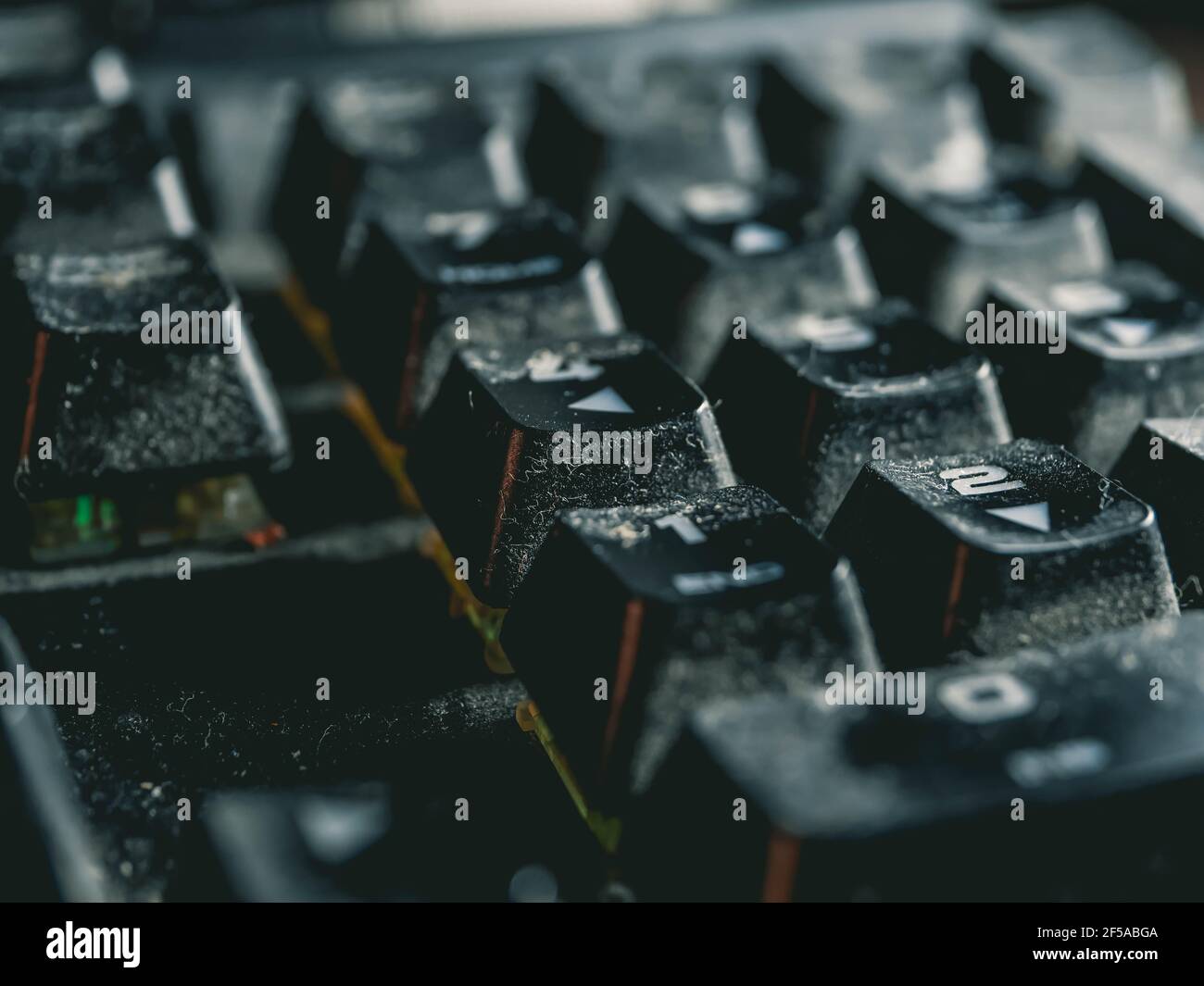 dirty pc keyboard Stock Photo - Alamy