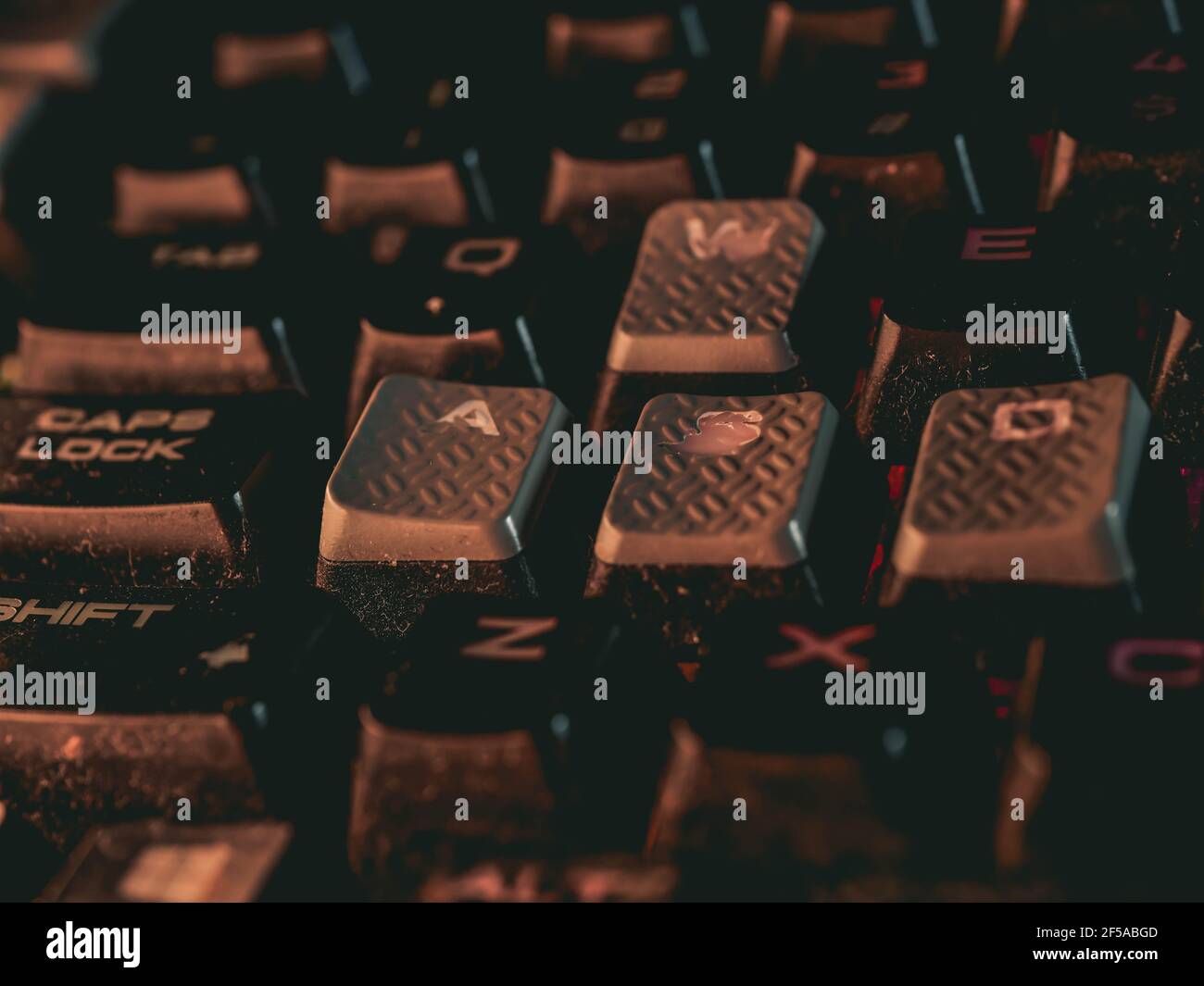 dirty pc keyboard Stock Photo - Alamy